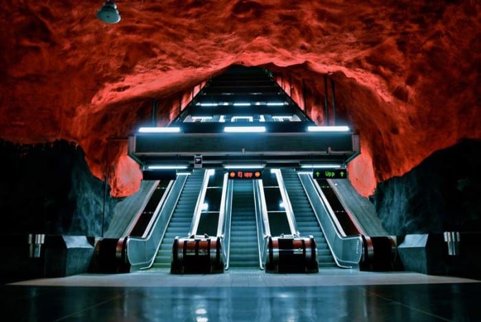 Inside Stockholm's Amazing Subway Stations